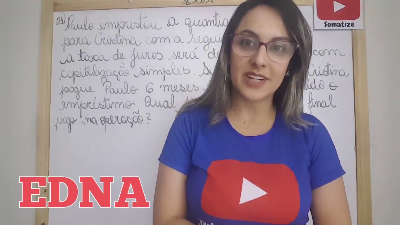 Questão 21 If 2018 - Juros simples - Empréstimo - Professora Edna ...