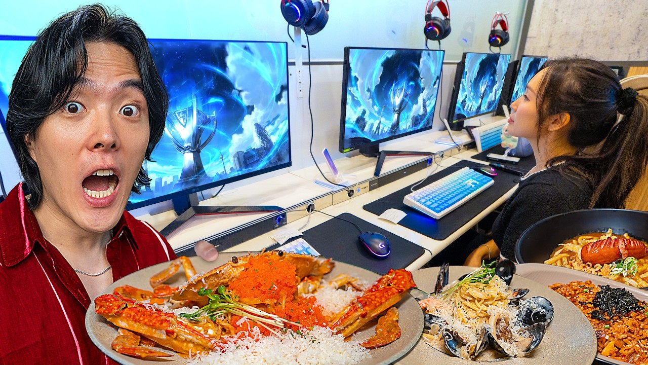 I Ate At The Chef-Owned Internet Cafe in Korea - YouTube