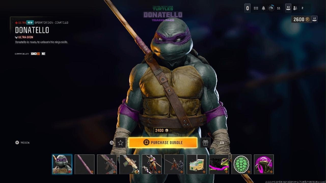 Bo6 buying Donatello Ninja turtle - YouTube