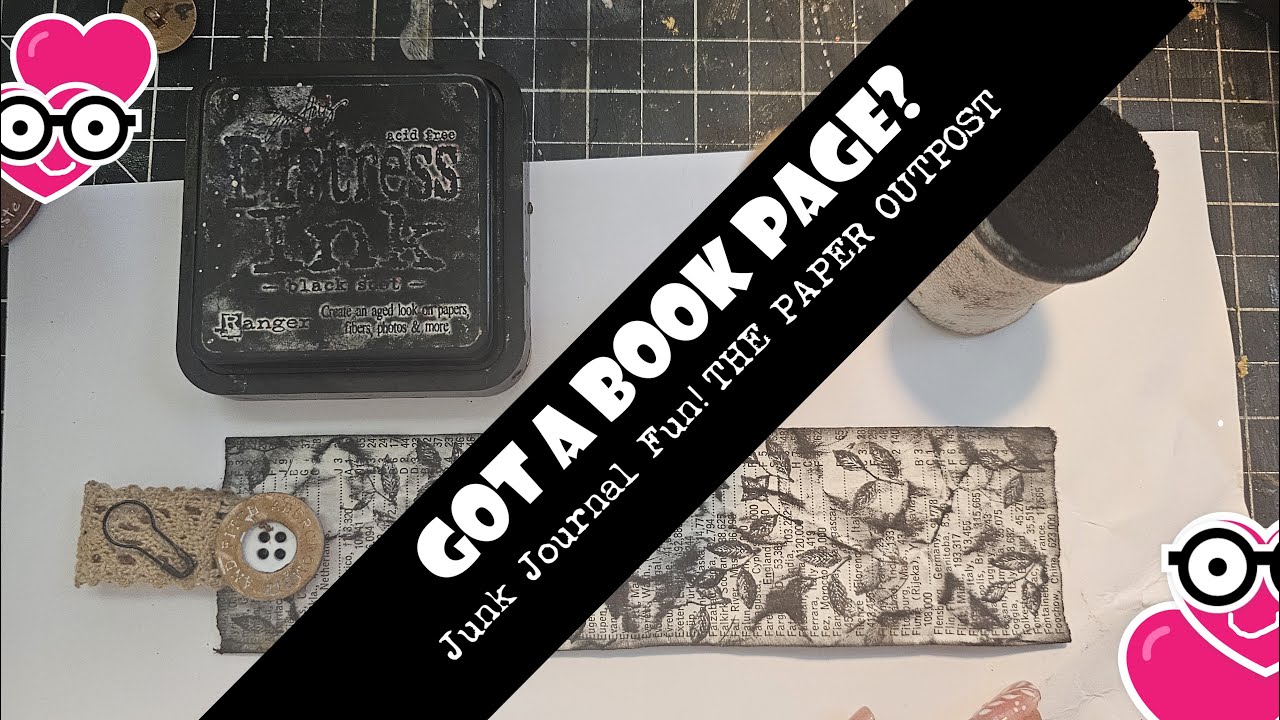 GOT A BOOK PAGE?! SIMPLE JUNK JOURNAL IDEA for Beginners! The Paper ...