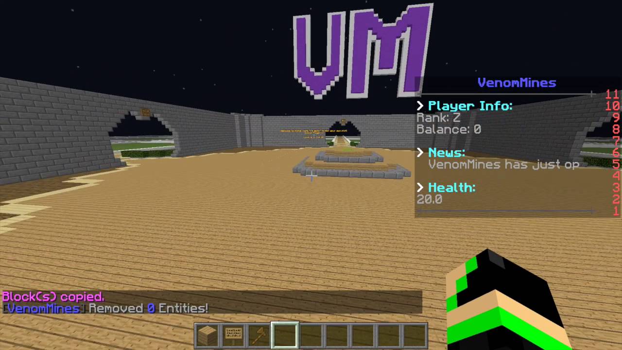 Minecraft How-To | Make Double-sided Floating Signs | Venom Mines - YouTube