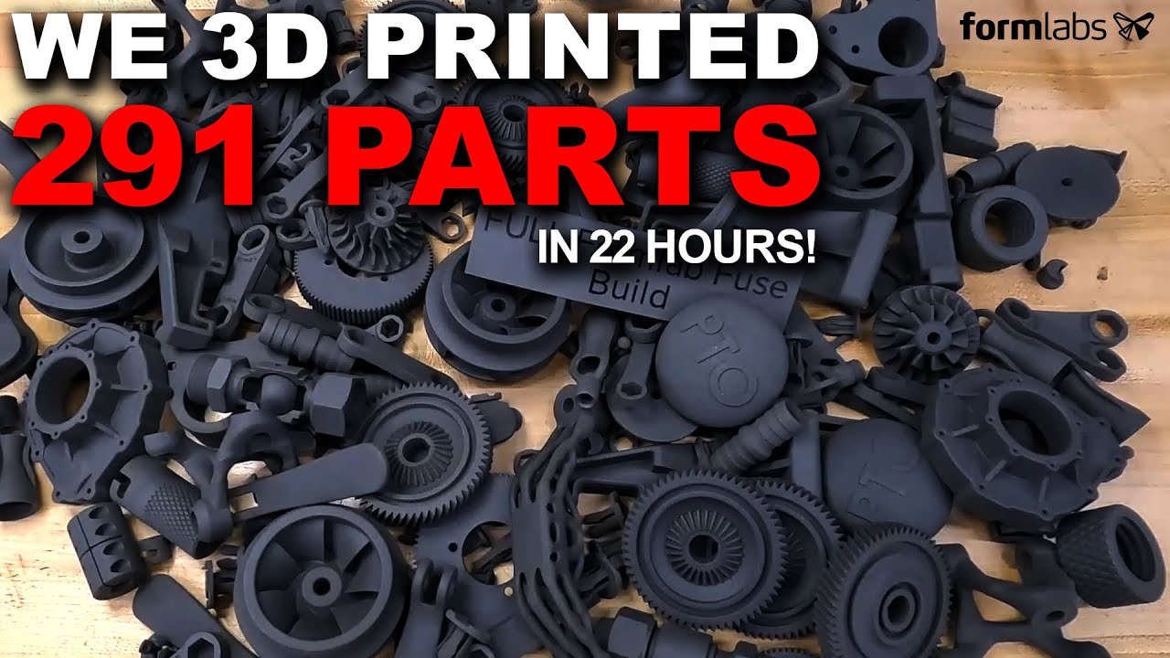 WE 3D PRINTED 291 PARTS IN 22 HOURS | Mastering SLS 3D Printing - YouTube