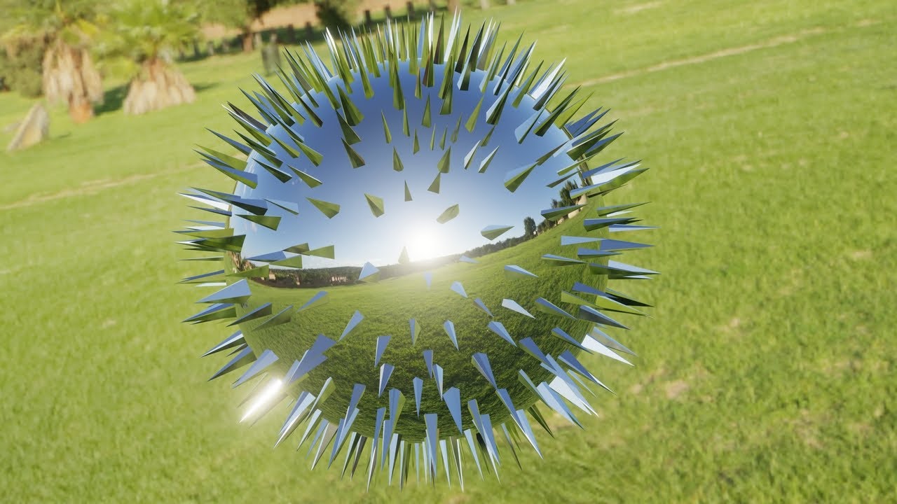 Transforming ball into spikes, animation 3D blender with sound - AJS ...