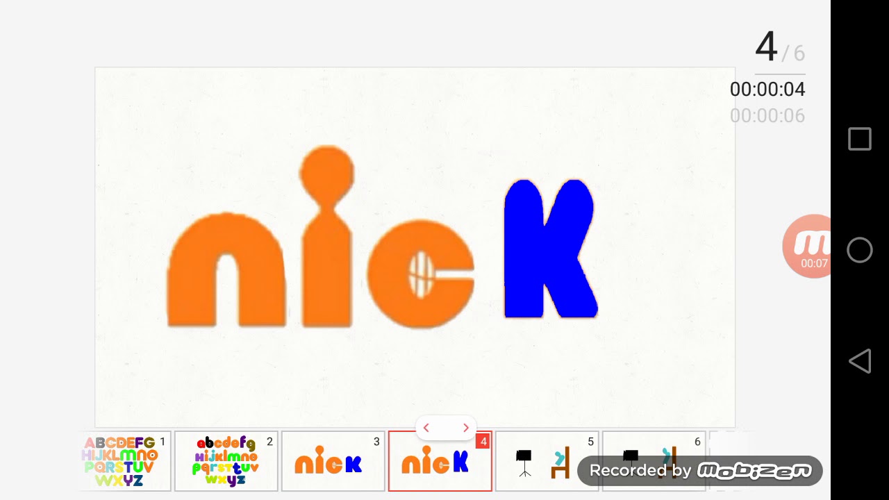 Nick Logo Bloopers Take 1:K is blue - YouTube