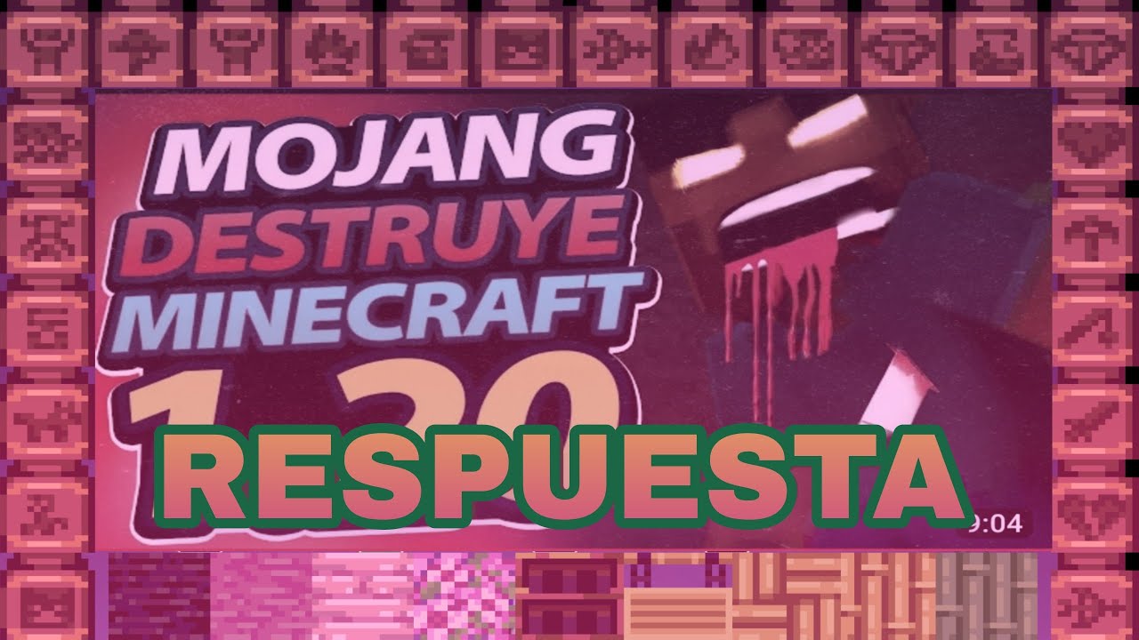 Respuesta a Miguel Gamer: Mojang cancela/destruye Minecraft 1.20 - YouTube
