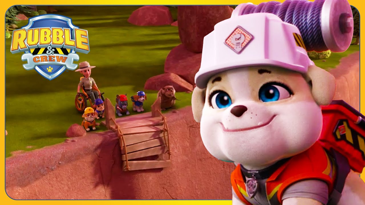 Rubble Rides the Zip Line | Rubble and Crew | Cartoons for Kids - YouTube