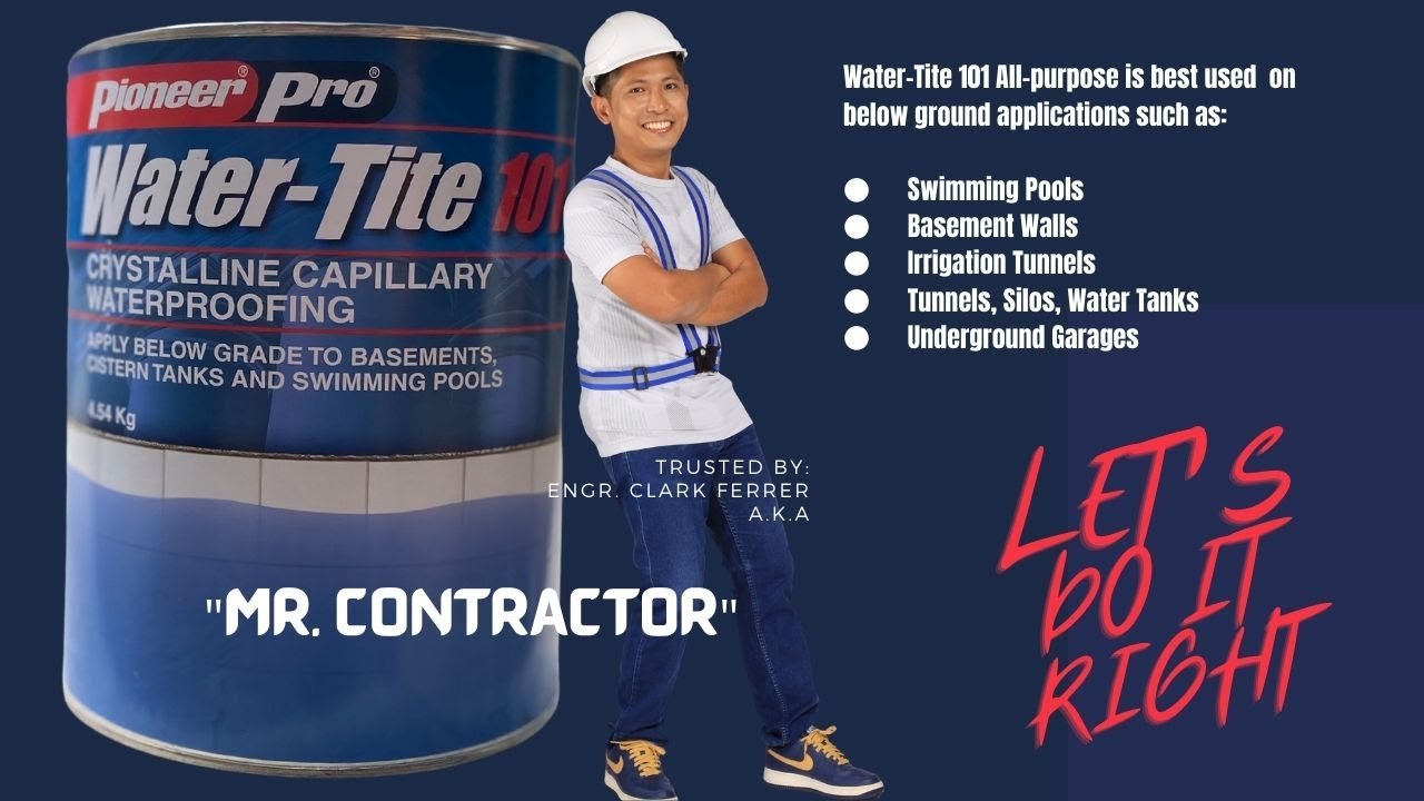 WATERPROOFING PIONEER PRO WATER-TITE 101 - YouTube