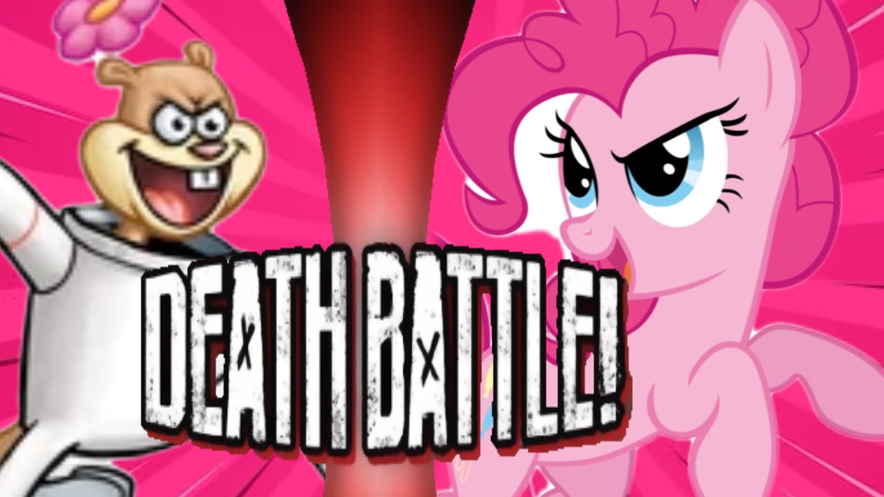 death battle trailer sandy cheeks vs pinkie pie (spongebob squarepants ...