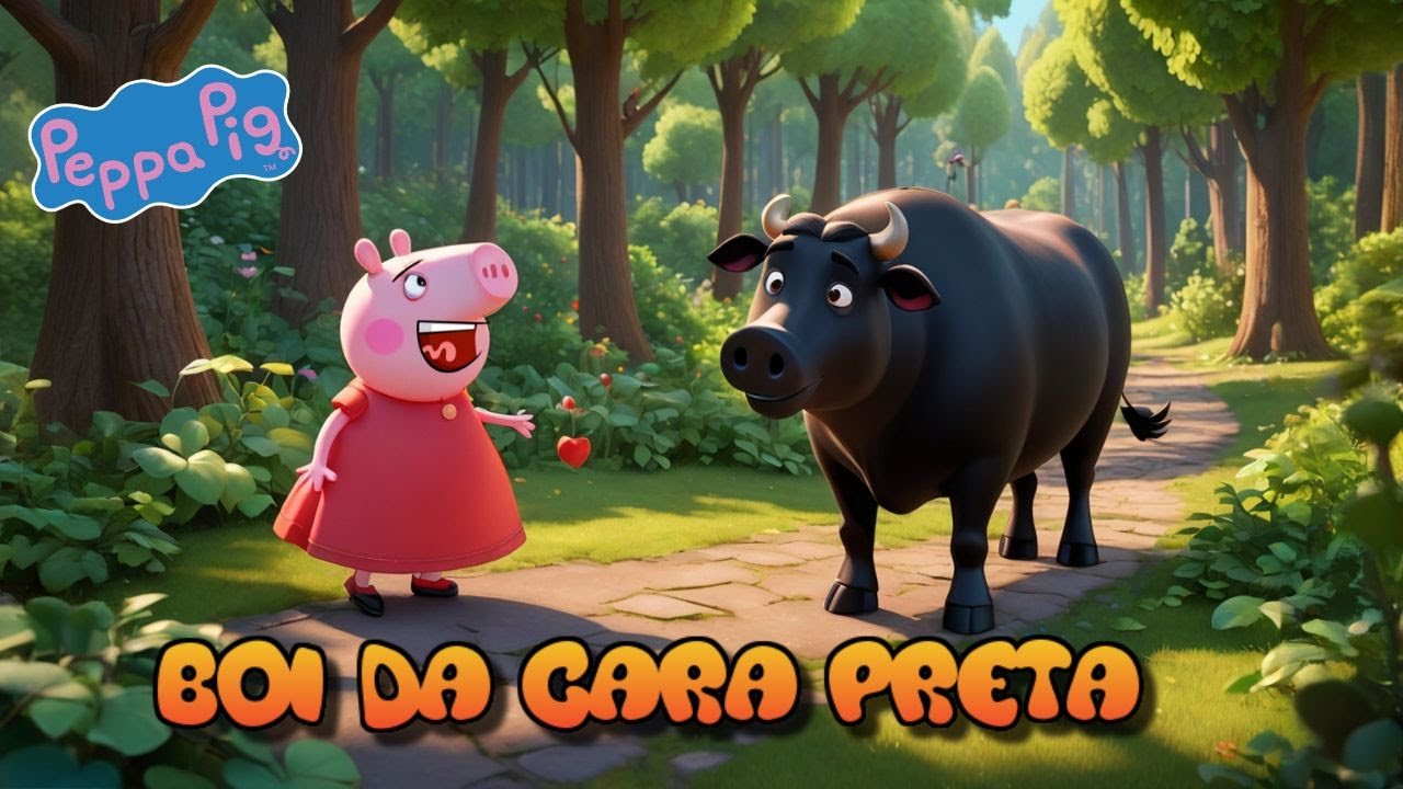 A Aventura na Floresta de Peppa Pig e o Boi da Cara Preta 🐷🐂 / Desenho ...