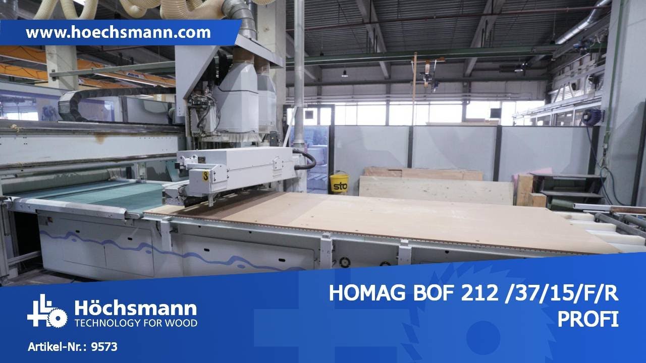 HOMAG BOF 212 /37/15/F/R PROFI (Höchsmann Klipphausen) - YouTube