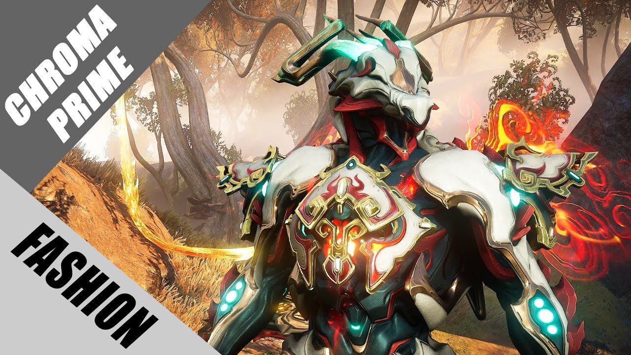 Warframe | Fashion Frame | Chroma Prime : Fortune Dragon - YouTube