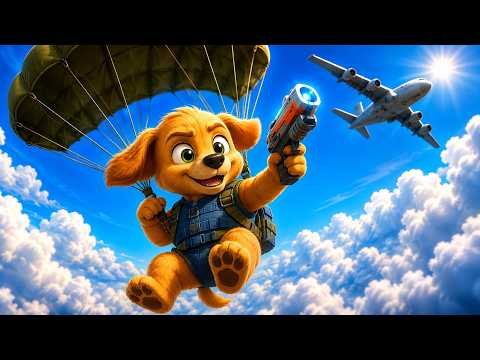 🚀🐶 baby puppy sky mission – A Brave Hero's Action Adventure! ☁️🪂💙#BabyPuppy#puppylife #puppystory