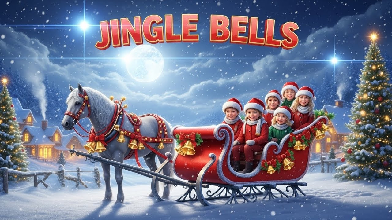 Jingle Bells | Christmas Song for Kids | 3D Animated Nursery Rhyme ...