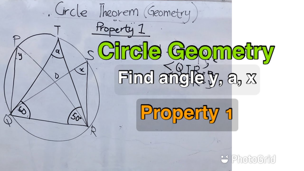 Circle theorem(circle Geometry), Property 1. - YouTube
