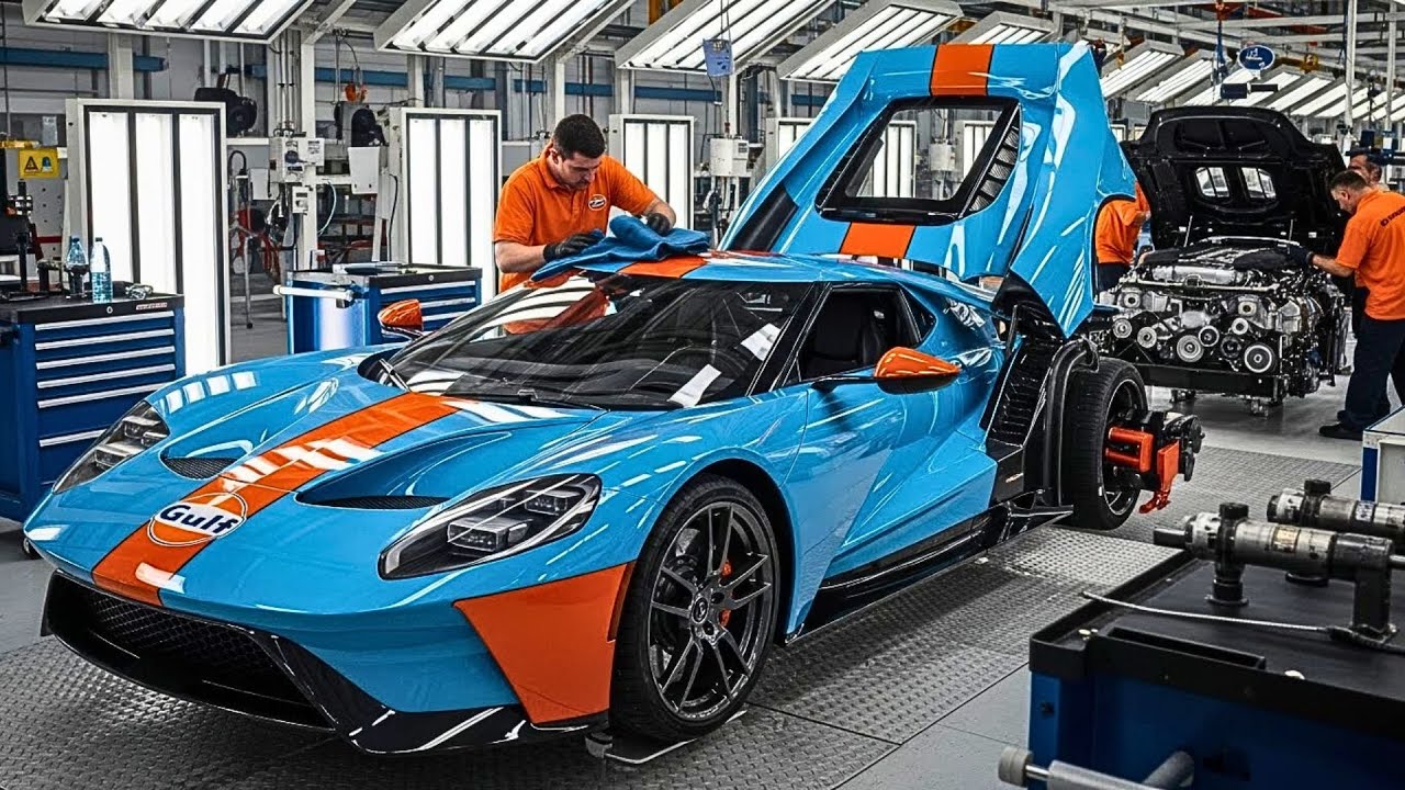 Inside the Ford GT Heritage Edition 2019 Factory: Building the Iconic ...