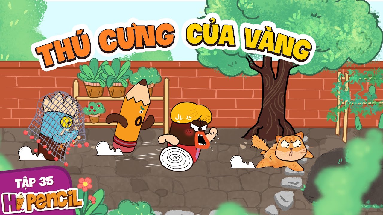 Hoạt Hình Xin Chào Bút Chì - Tập 35: THÚ CƯNG CỦA EM VÀNG | Hi Pencil ...