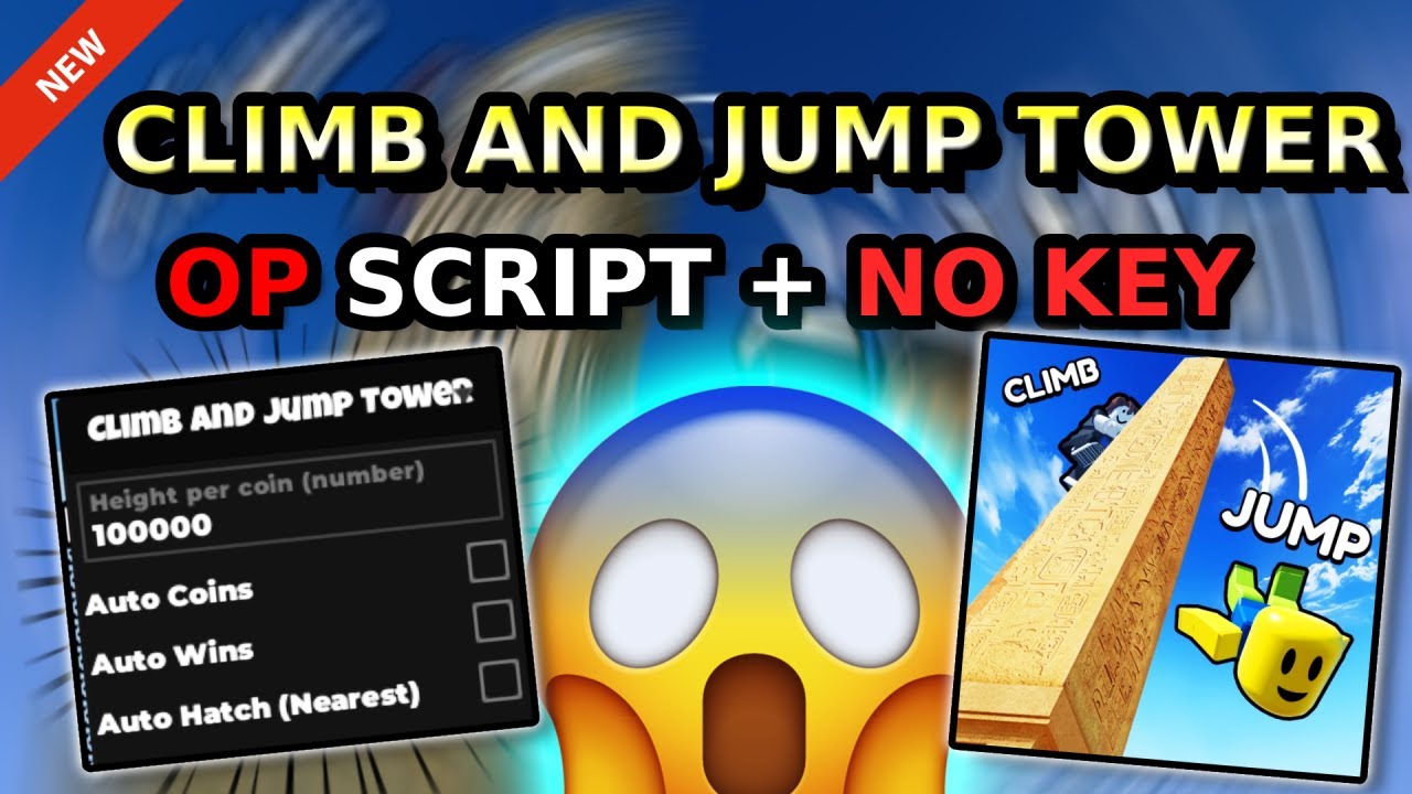 *NEW* Climb and Jump Tower OP Script ( AUTO COINS ,AUTO WINS ,AUTO HATCH ) - YouTube
