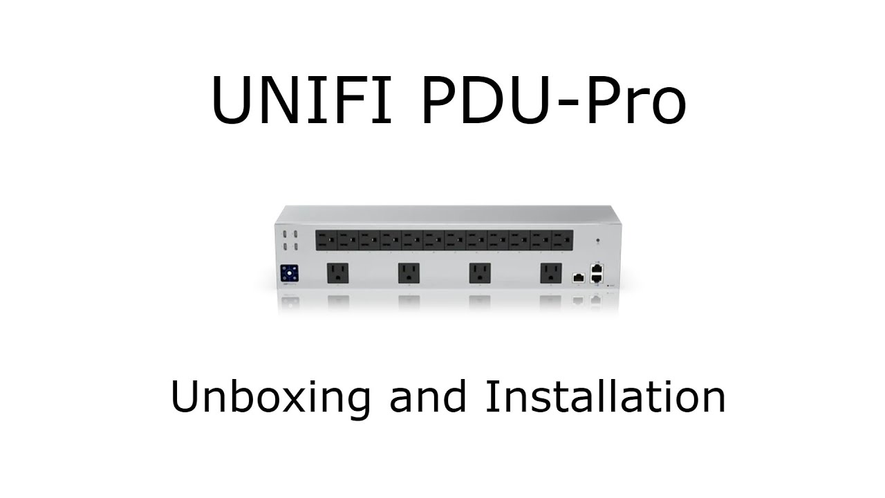 Unifi PDU Pro. Unboxing and Installation of the PDU Pro - YouTube