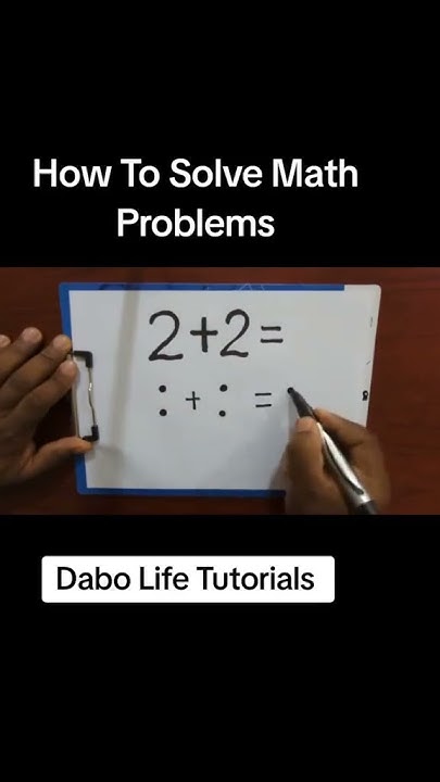 How To Solve Math Problems - YouTube