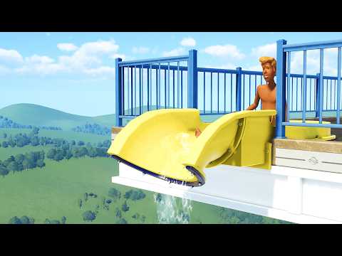 The Shortest Water Slides Ever – Planet Coaster 2