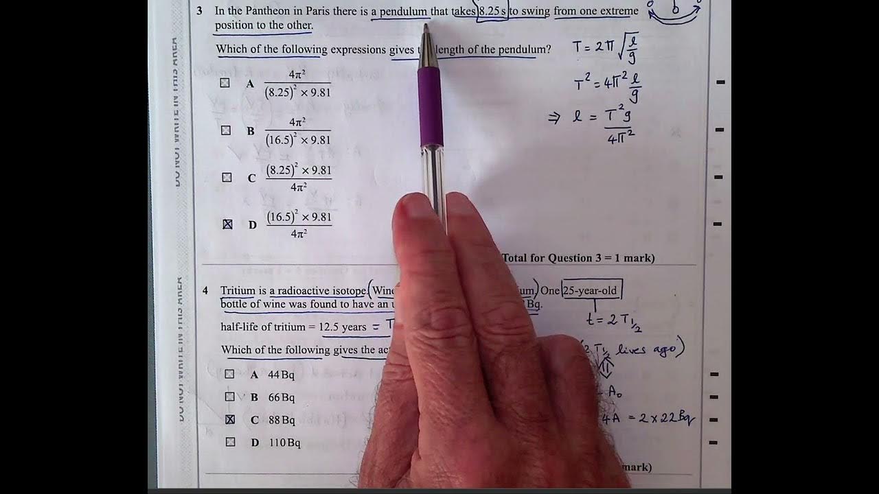 IAL Physics Edexcel Unit 5 Jan22 Q1-10 - YouTube