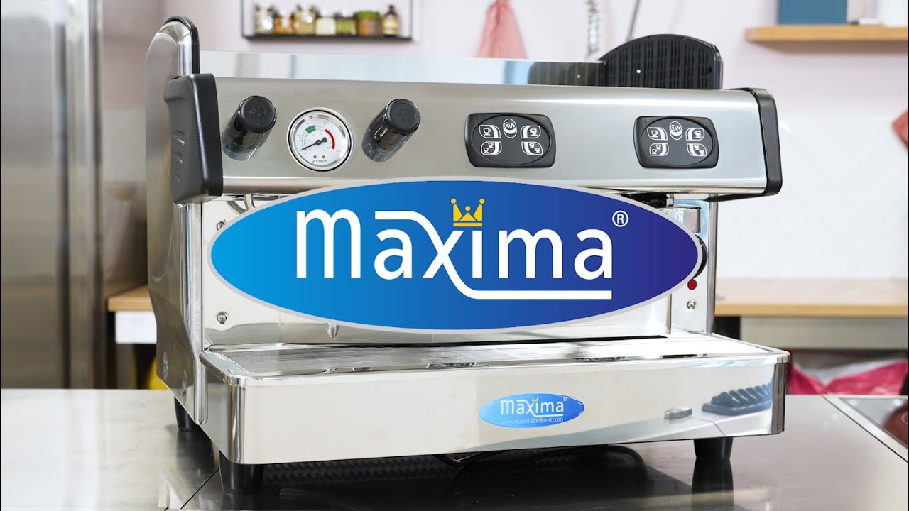 Maxima Espresso Machine - 2 Pistons - Large and Small - YouTube