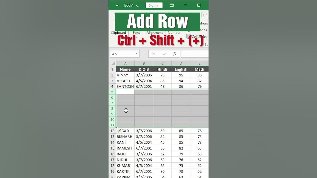 How To Insert Multiple Rows In Excel Shortcut To Insert Multiple Rows how-to-insert-multiple-rows-in-excel-shortcut-to-insert-multiple-rows