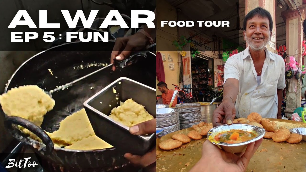 Alwar Food Tour | EP 5 : FUN | India's best Milkcake | Aloo Kadi ...