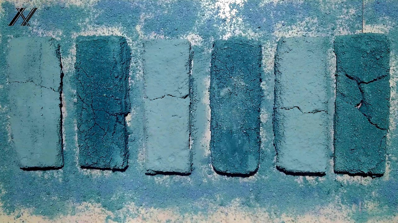 Reformed Rectangular Blue blocks Crushing #gymchalkasmr #satisfying # ...