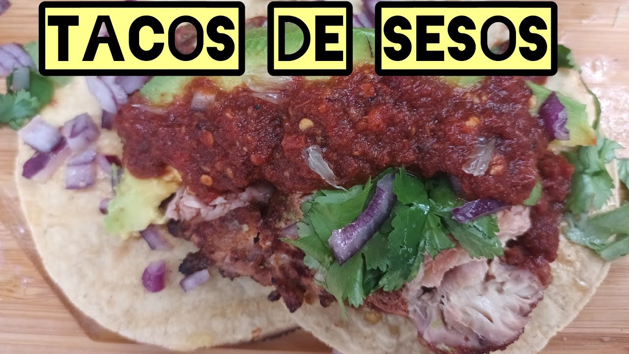Tacos de Sesos de Vaca a la Parrilla - YouTube