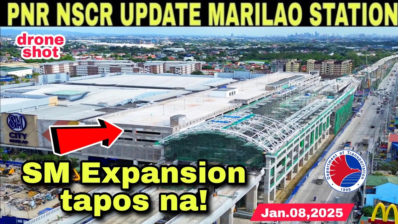SM expansion, tapos na!PNR NSCR UPDATE MARILAO STATION|BULACAN| Jan.09 ...