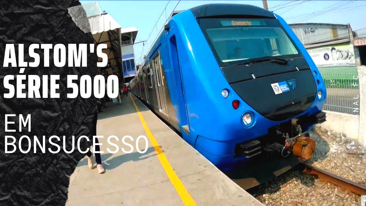 Supervia - Alstom's 5000 em Bonsucesso - YouTube