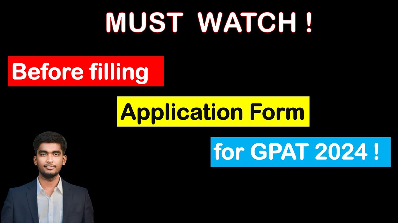Must watch before applying for GPAT 2024 I Signature Instructions I ...