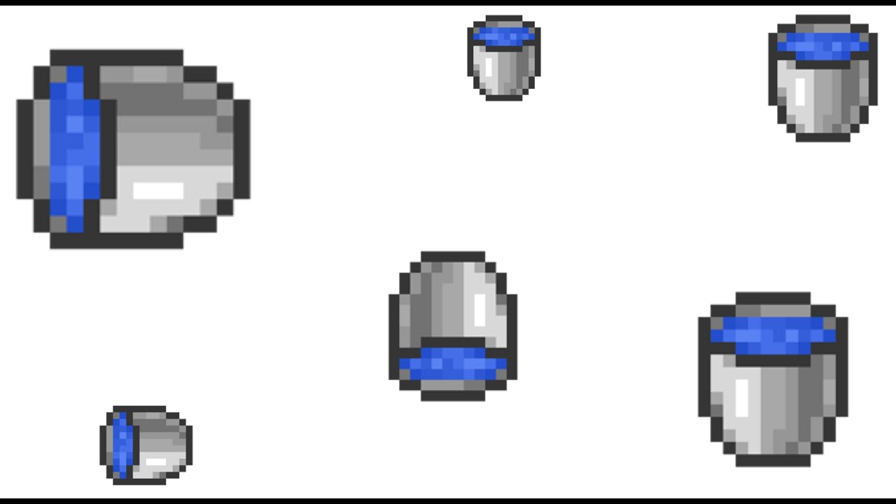 Water Bucket Pixel Art - YouTube