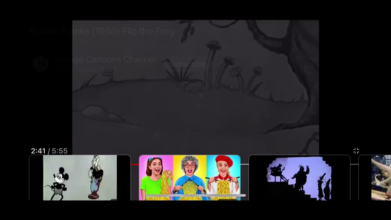 Flip the frog puddle pranks 1930 - YouTube