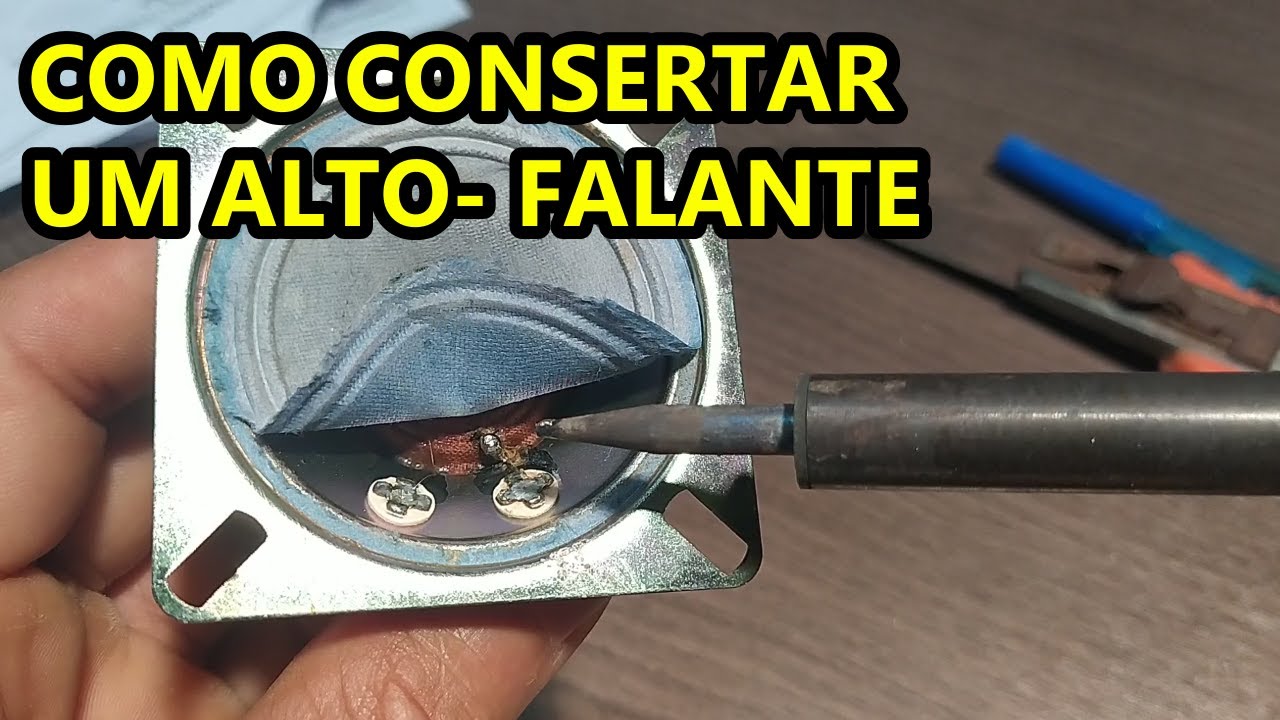 COMO CONSERTAR UM TWEETER EM CASA DEIXANDO ORIGINAL - YouTube