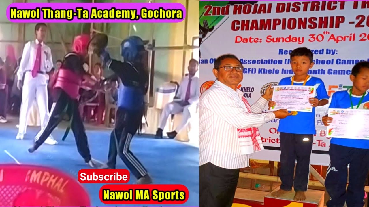 Hojai district Thang-Ta Championship. Biplop Singha Secured Gold medal. 2023. Nawol MA Sports ...