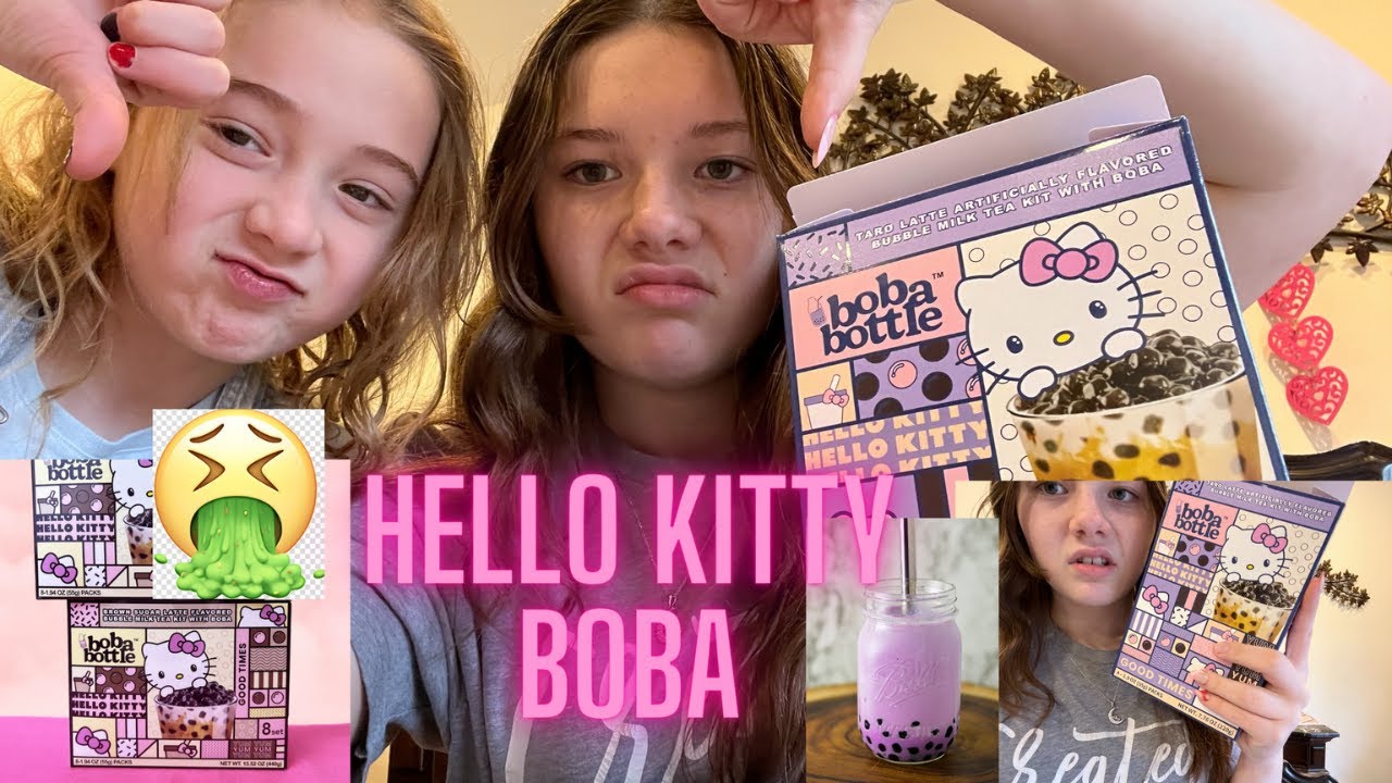 TRYING HELLO KITTY BOBA! (fail) - YouTube