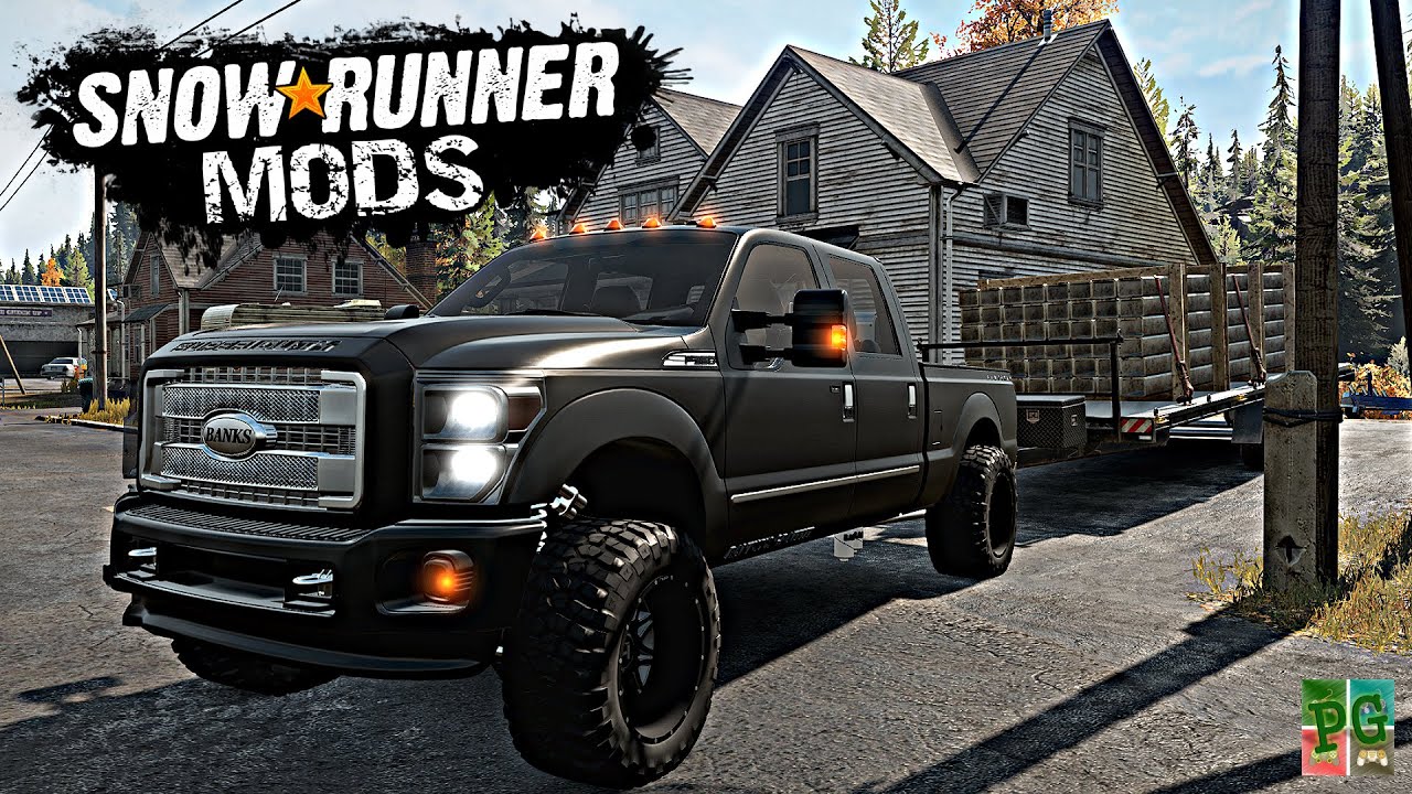 SnowRunner - MODS 🔥 Banks 2016 Platinum F-350 - Gameplay │SnowRunner ...