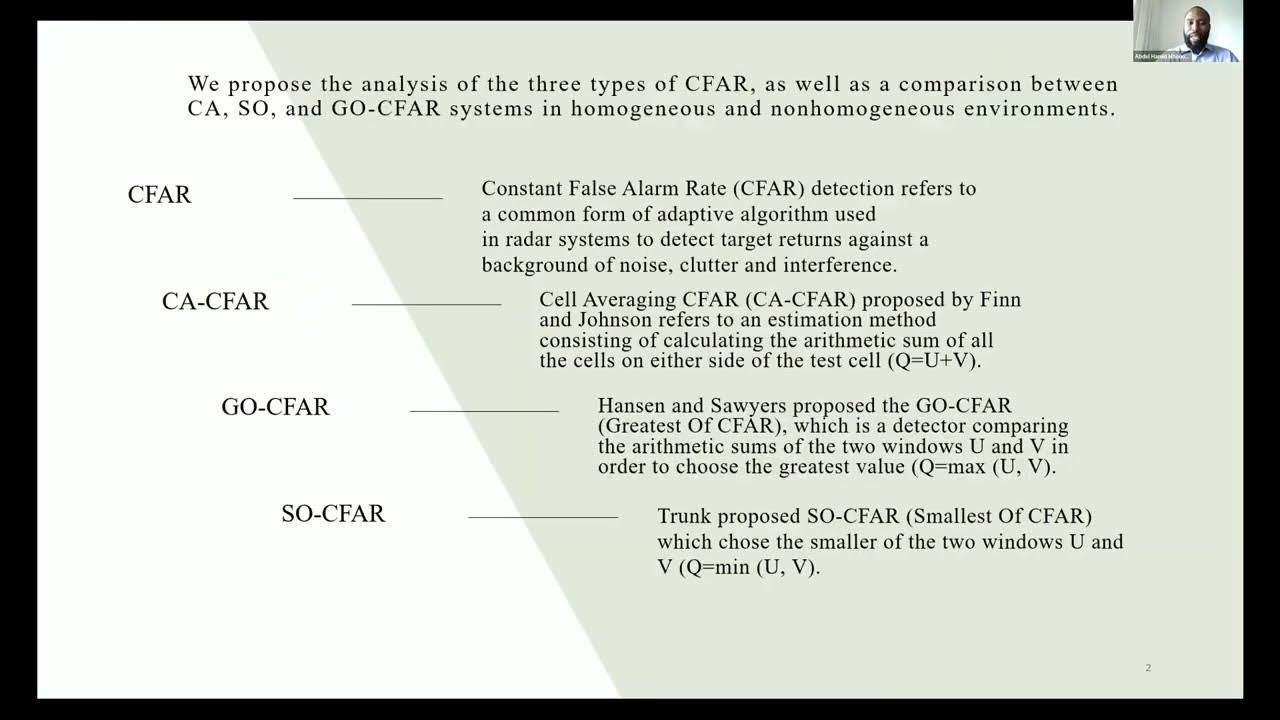 Moving Target Detection Using Ca So And Go Cfar Detectors In