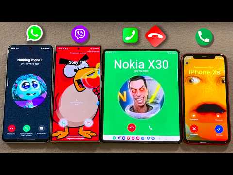 WhatsApp vs FacetoCall vs Viber Xiaomi RN15 Pro + Samsung S24 Ultra + Z Fold 3 + iPhone 11