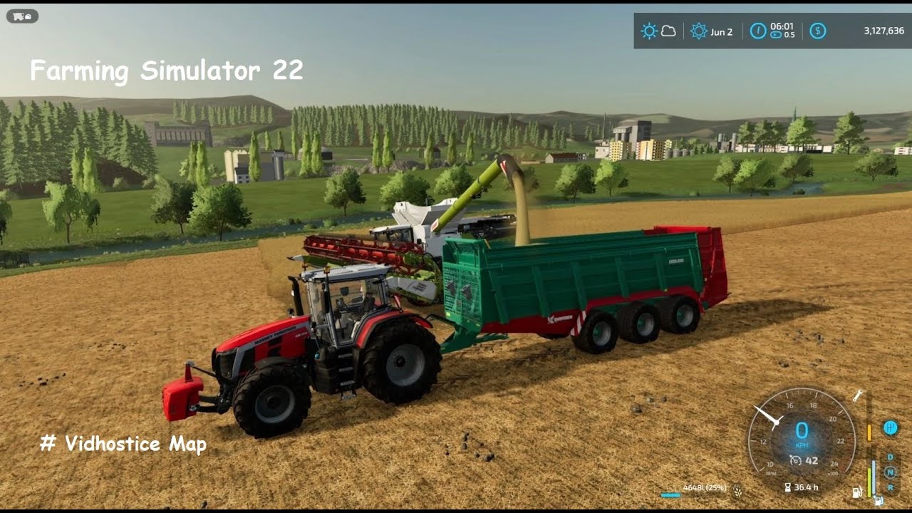 Transporting Harvested Barley to Animal Dealer || FS 22 || - YouTube