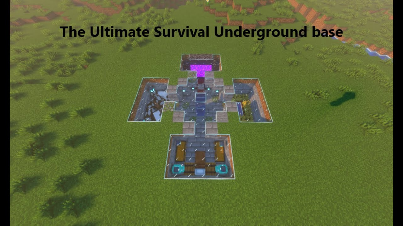 Minecraft : The Ultimate Underground Survival Base Toturial /#4 - YouTube