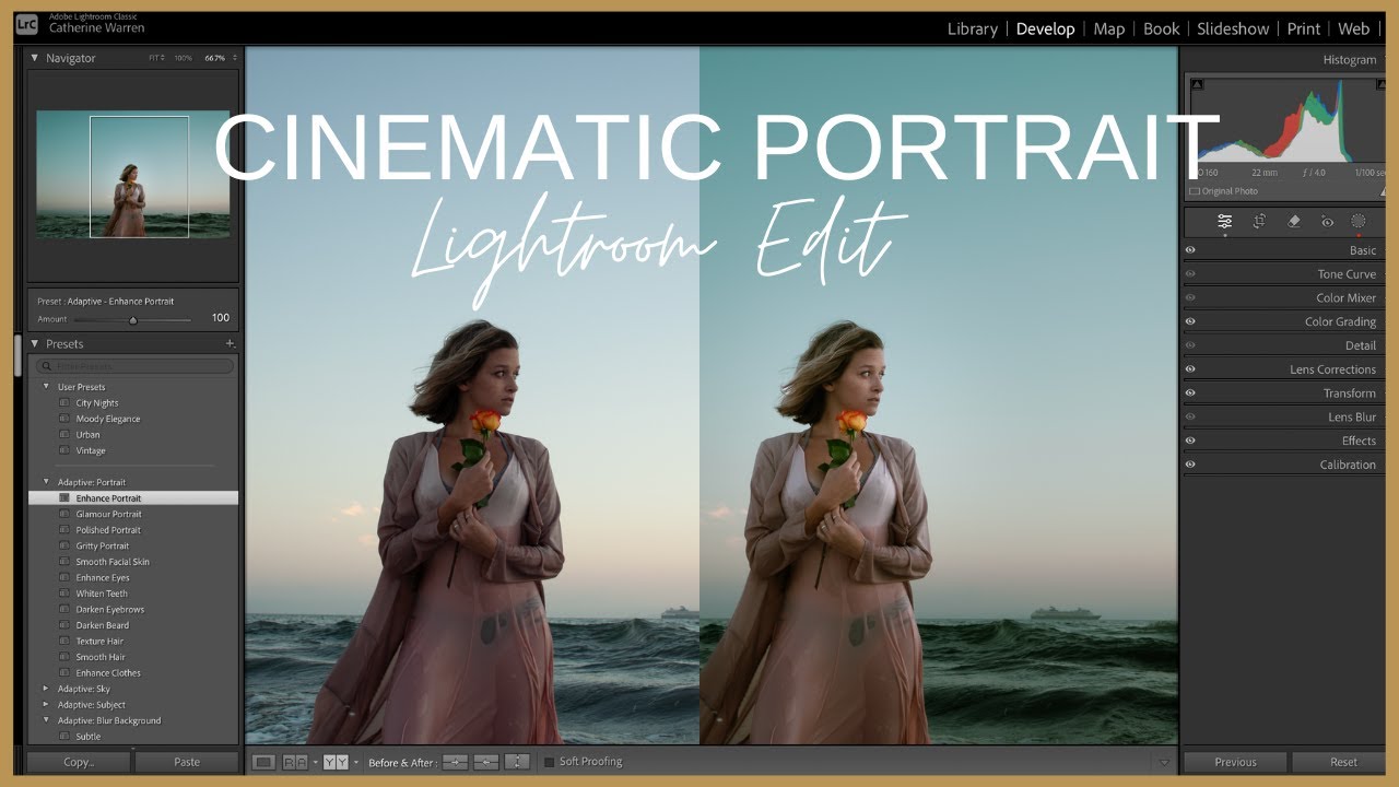Lightroom Workflow: Creating Cinematic & Fine Art Portraits on Coronado ...
