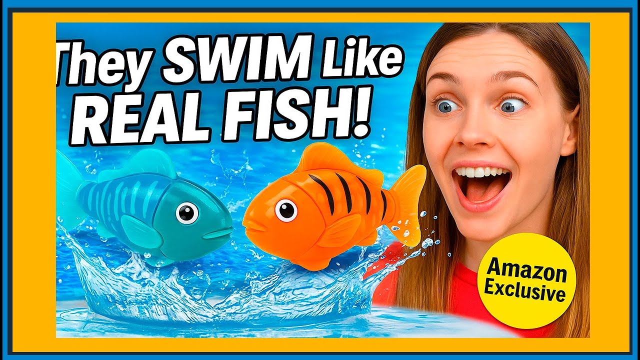 Robo Alive Robo Fish Robotic Swimming Fish (Teal + Orange) by ZURU ...