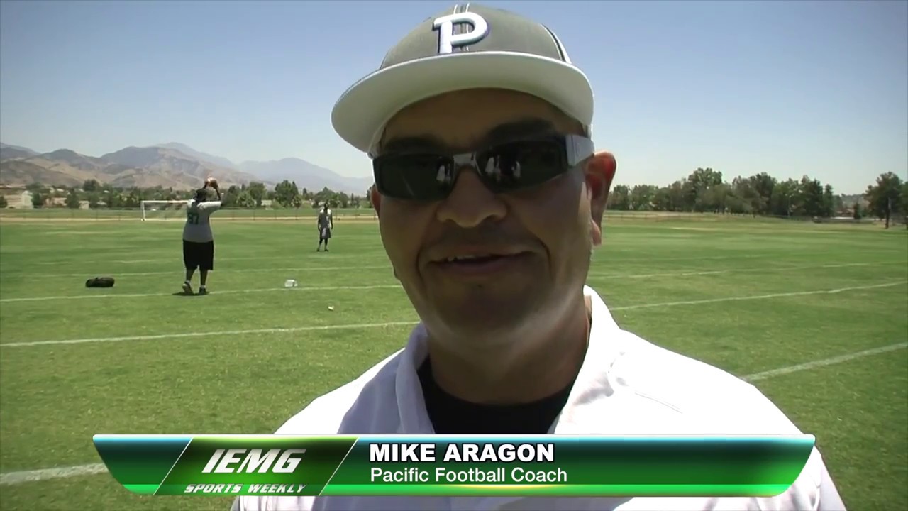 City of San Bernardino SW:FOOTBALL-Pacific Coach Mike Aragon, Indian ...