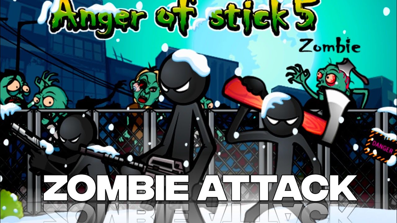 anger stick man 5 zombies - YouTube