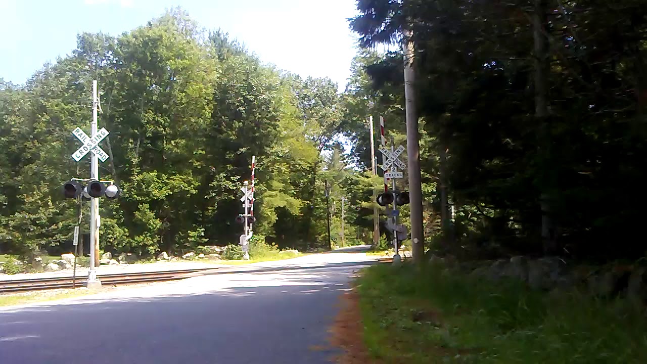 MBTA Commuter Rail Crossing Depot Road, Boxborough, MA - YouTube