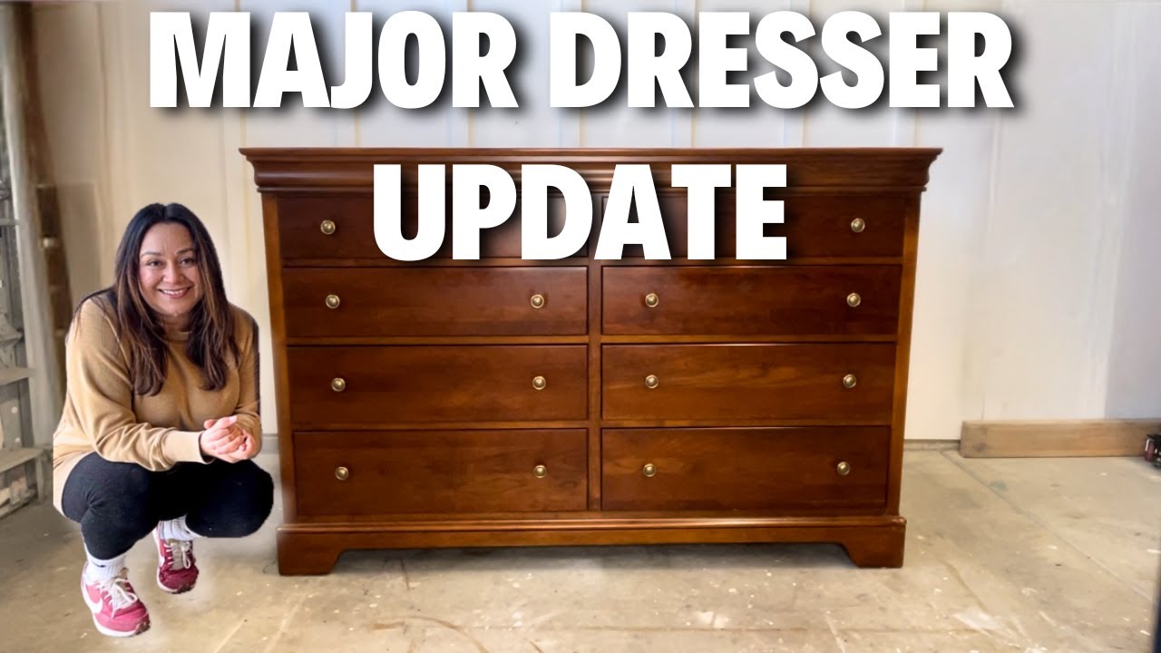 Easy Dresser Update With A Modern Twist | Furniture Flip - YouTube