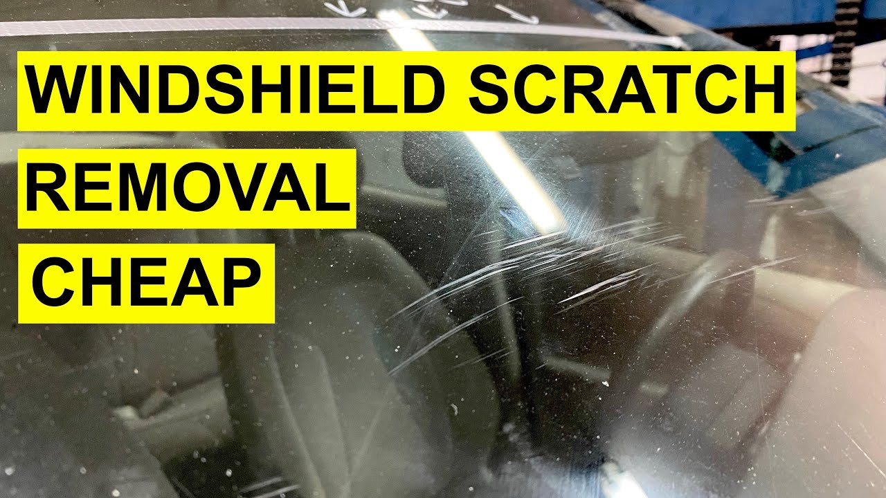 Cheap Windshield Scratch Removal At Home - Before And After - YouTube